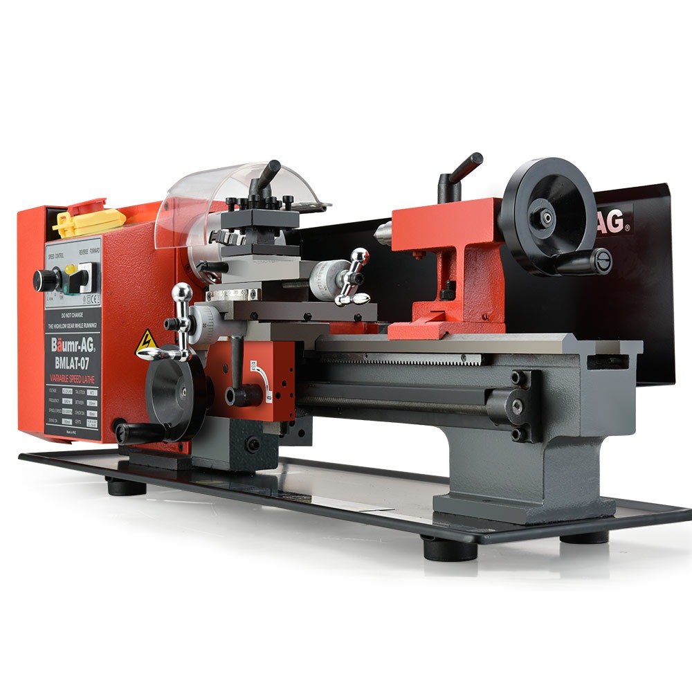 BAUMR AG 600W 7 x14 Variable Speed Mini Metal Lathe with LCD Screen